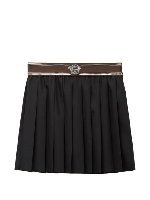 Versace Pleated Wool Skirt
