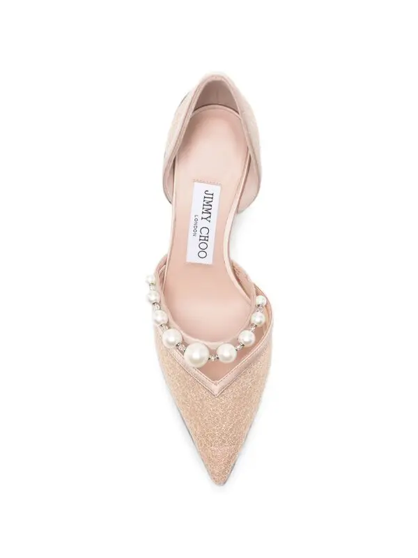 JIMMY CHOO Aurelie Glittered Pumps