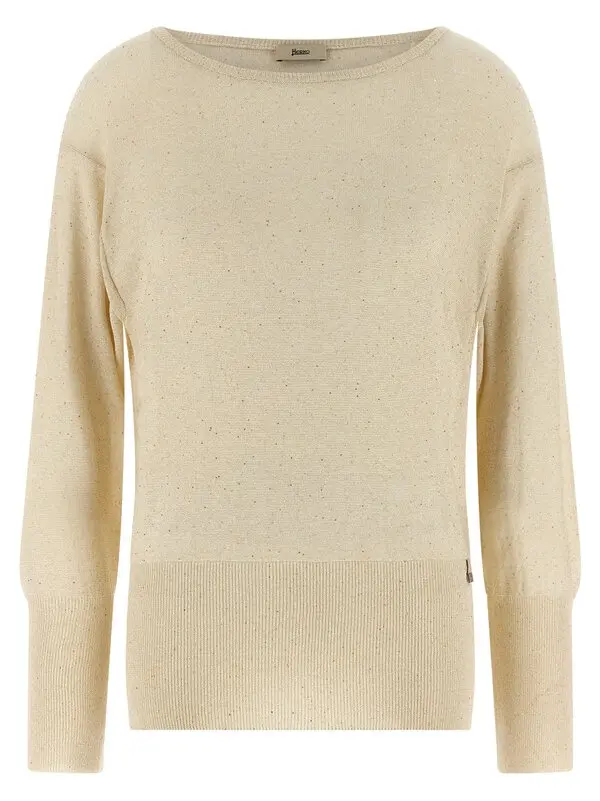 Herno Lamé And Sequin Yarn Sweater
