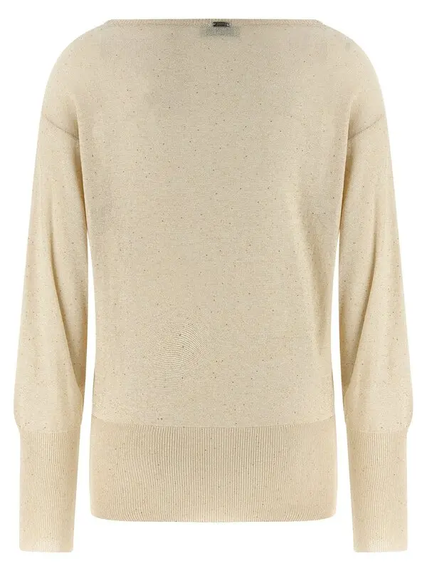 Herno Lamé And Sequin Yarn Sweater