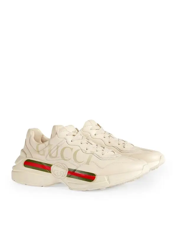 Gucci Men`s Rhyton Leather With Logo