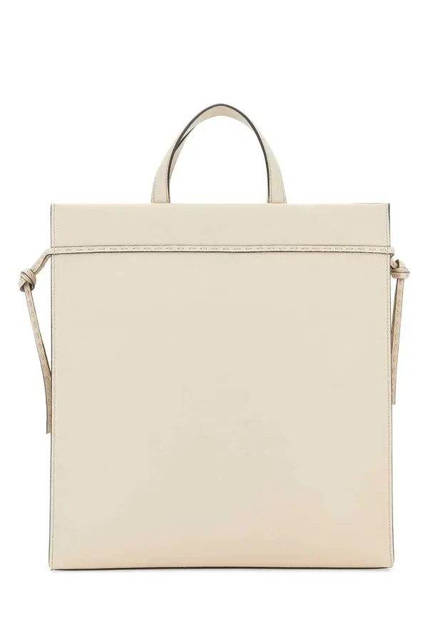 Fendi Ivory Medium Go To Shopper Shopping Bag - White