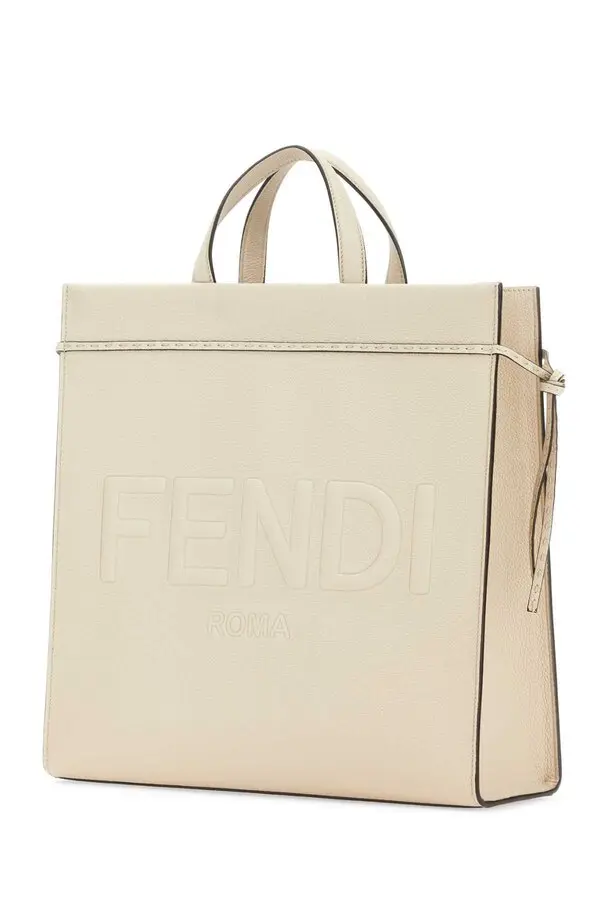 Fendi Medium Go To Shopper Shopping Bag - White