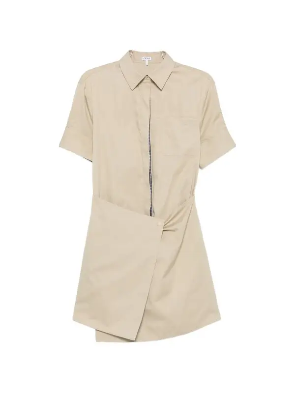 Loewe Cotton And Silk Mini Dress