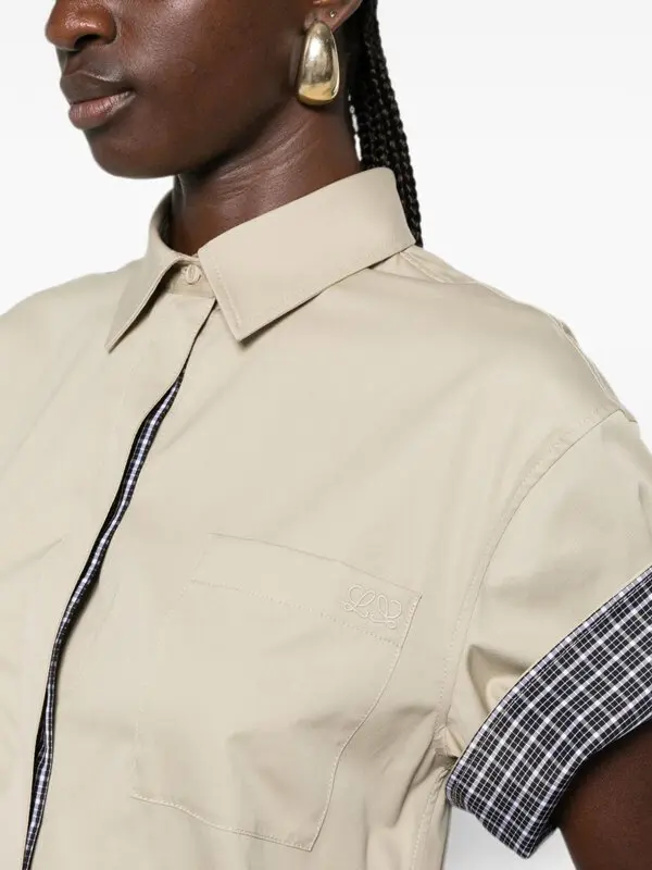 Loewe Cotton And Silk Mini Dress