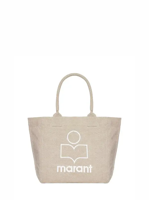 Isabel Marant Étoile Small Yenky Faded Cotton Bag With Logo - Multicolor