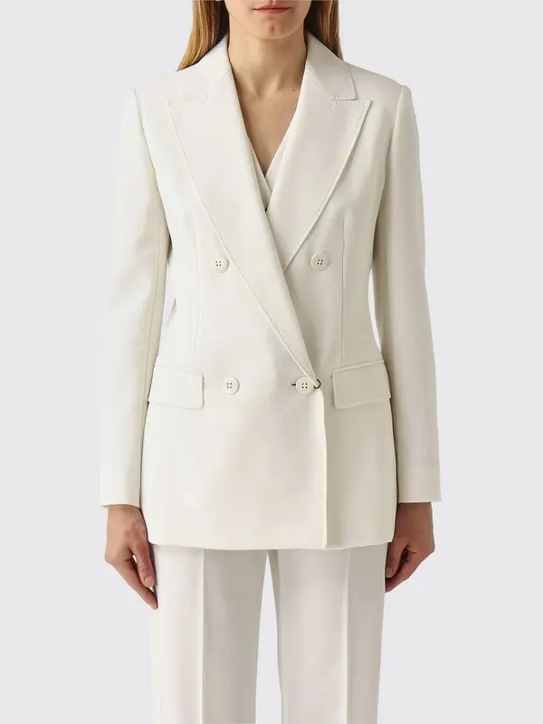 Max Mara Double-breasted Blazer - White