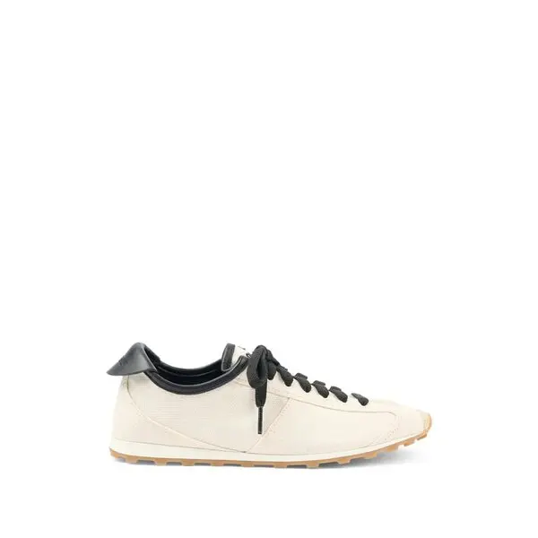 Jacquemus Canvas And Leather Low-top Sneakers