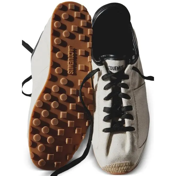 Jacquemus Canvas And Leather Low-top Sneakers