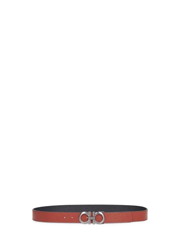 FERRAGAMO Two-tone Gancini Reversible Belt