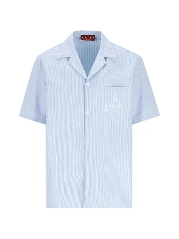 Gucci Thin Strip `disco` Bowling Shirt