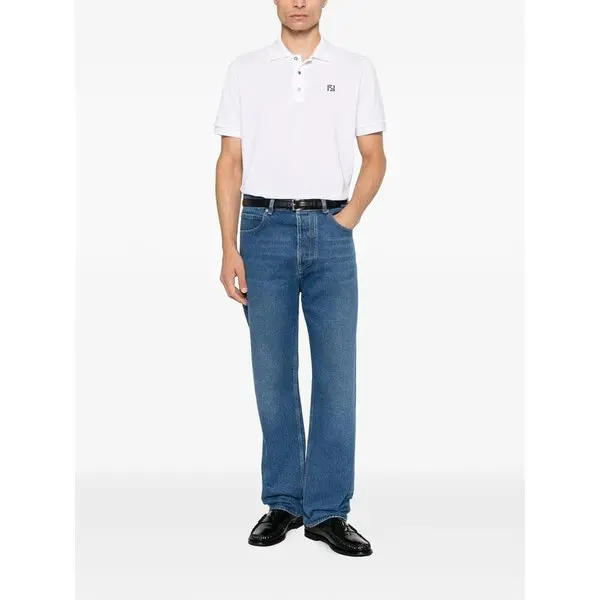 Fendi Polo Shirts - White