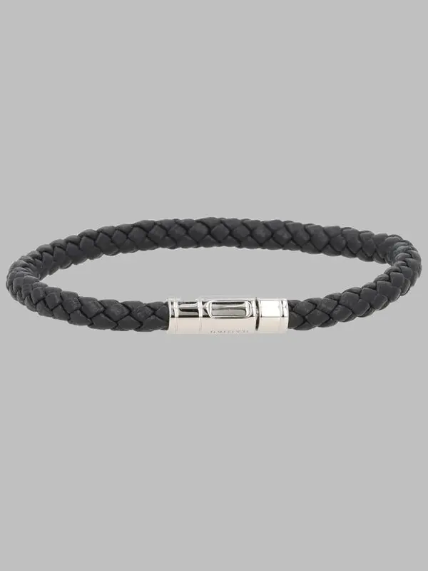 TOM FORD Bracciale In Pelle Intrecciata - Black