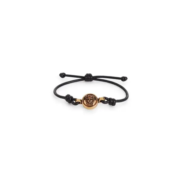 Versace Leather Medallion Bracelet - Multicolor