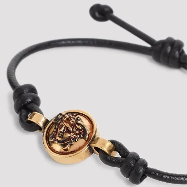 Versace Leather Medallion Bracelet - Multicolor