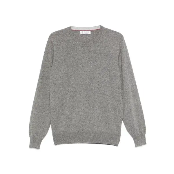 Brunello Cucinelli Cashmere Crew Neck Pullover - Gray