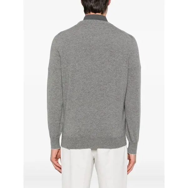 Brunello Cucinelli Cashmere Crew Neck Pullover - Gray