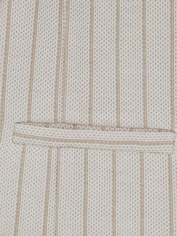 Max Mara Striped Cotton Overshirt - White