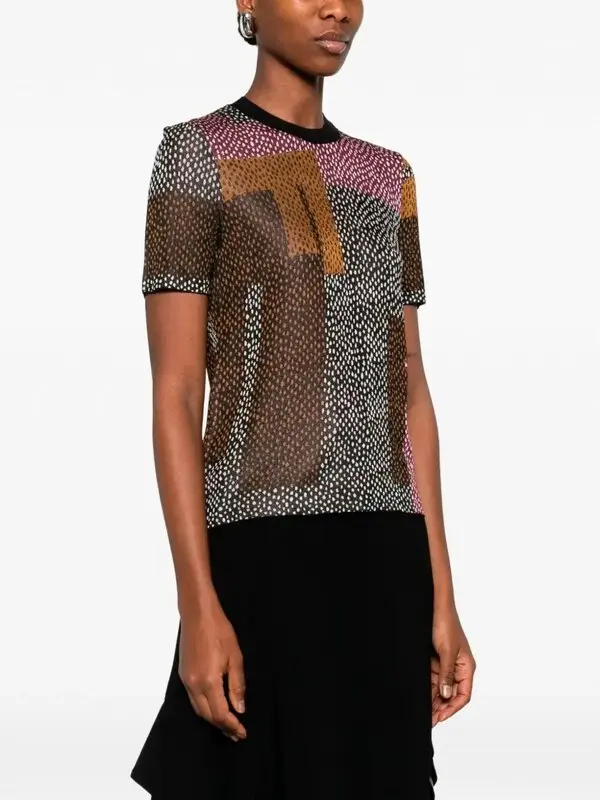 Fendi Short-sleeved Viscose Sweater - Multicolor