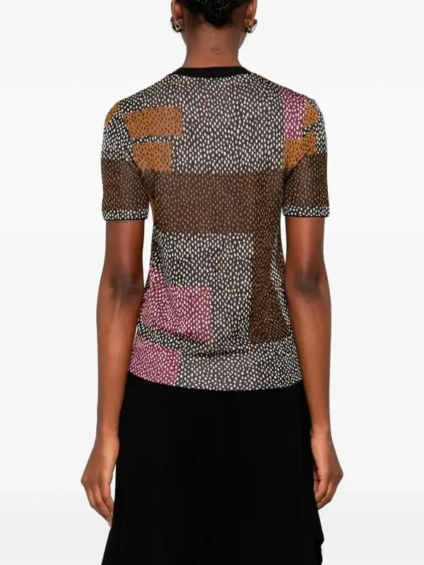 Fendi Short-sleeved Viscose Sweater - Multicolor
