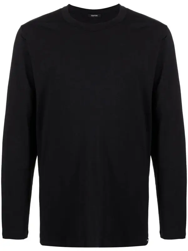 TOM FORD T-shirt Crew L/s - Black