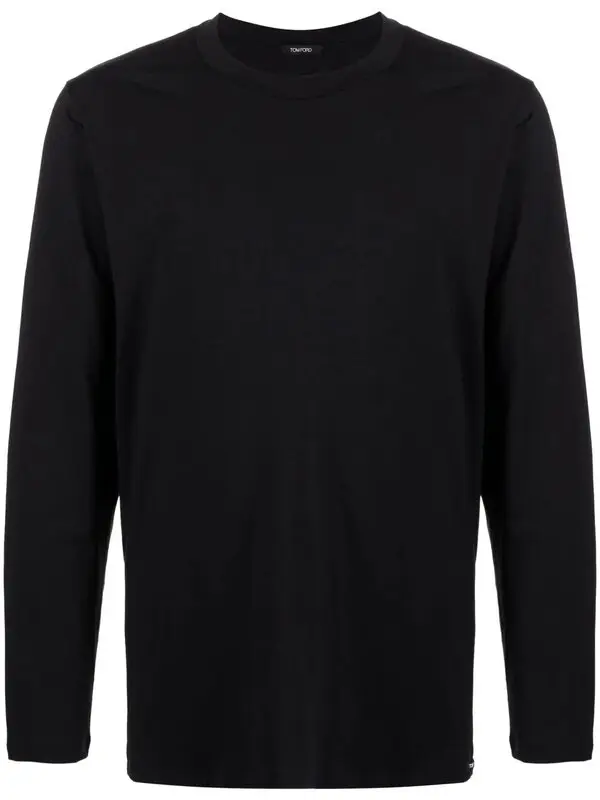TOM FORD T-shirt Crew L/s - Black