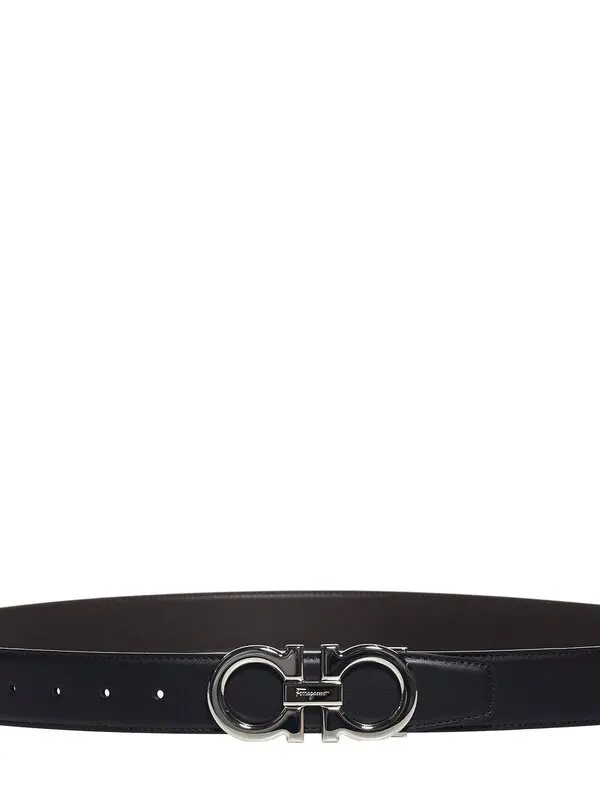 FERRAGAMO Reversible And Adjustable Gancini Belt