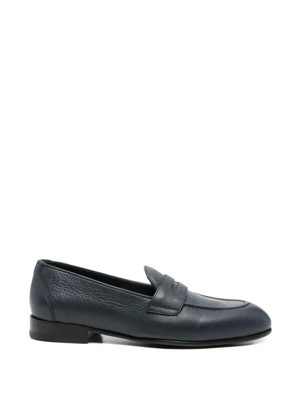 Brioni Appia Leather Penny Loafers
