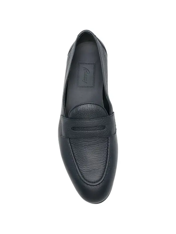 Brioni Appia Leather Penny Loafers