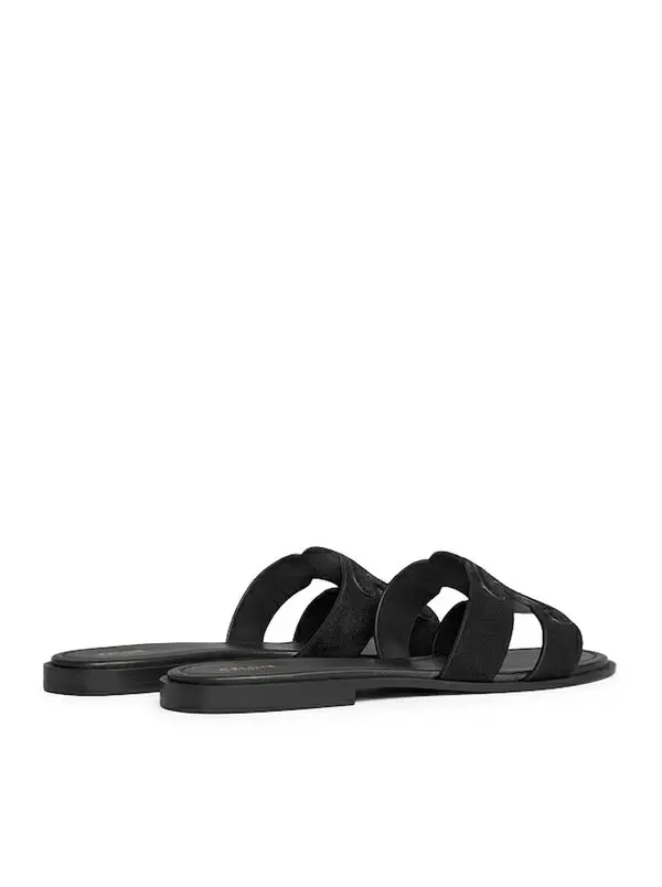 Celine Triomphe Suede Mule