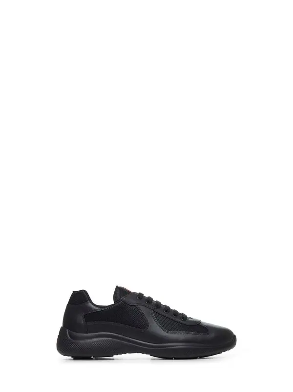 Prada Calzature Black America's Cup Sneakers - Multicolor