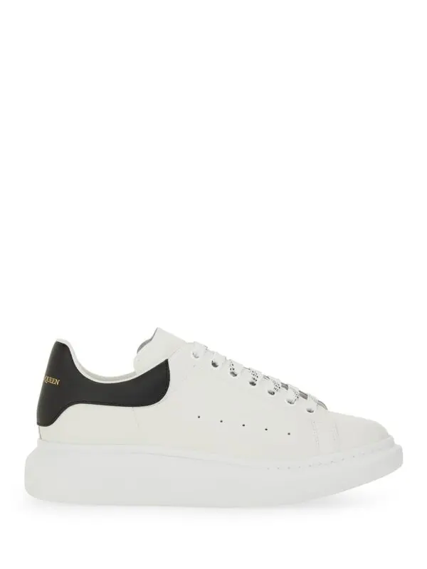 Alexander McQueen Oversized Leather Sneakers - White