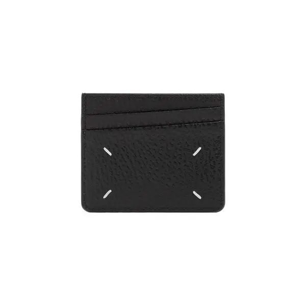 MAISON MARGIELA Leather 6 Card Holder - Black