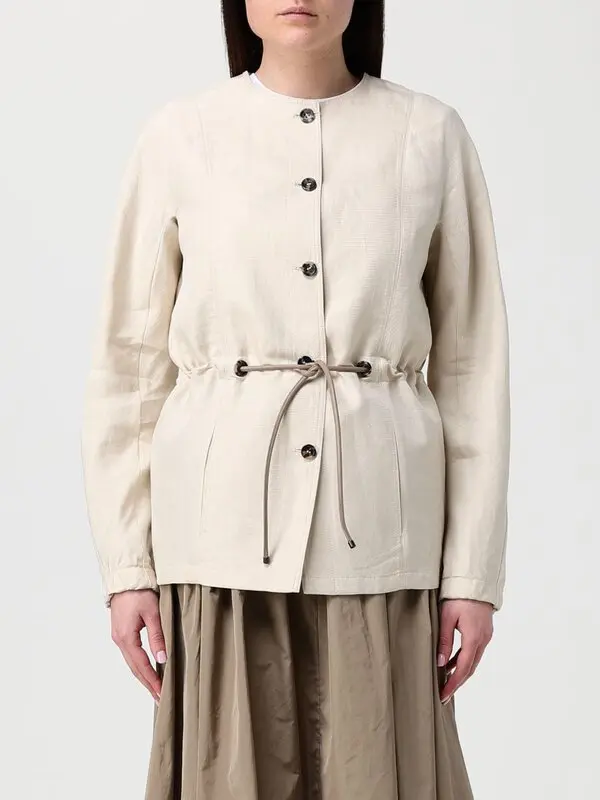 Max Mara Linen And Silk Jacket - Cream