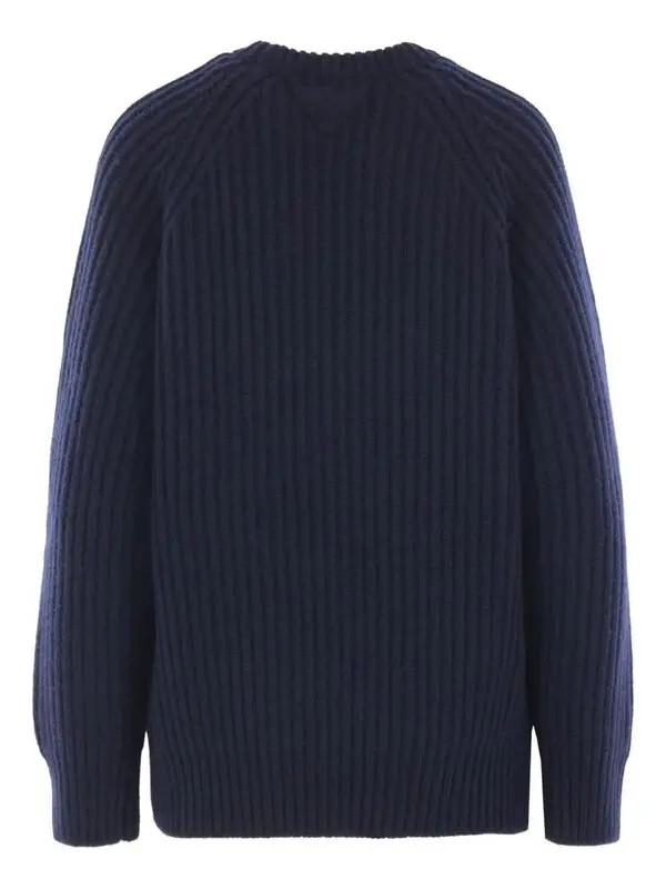 Prada Ribbed-knit Safety-pin Sweater