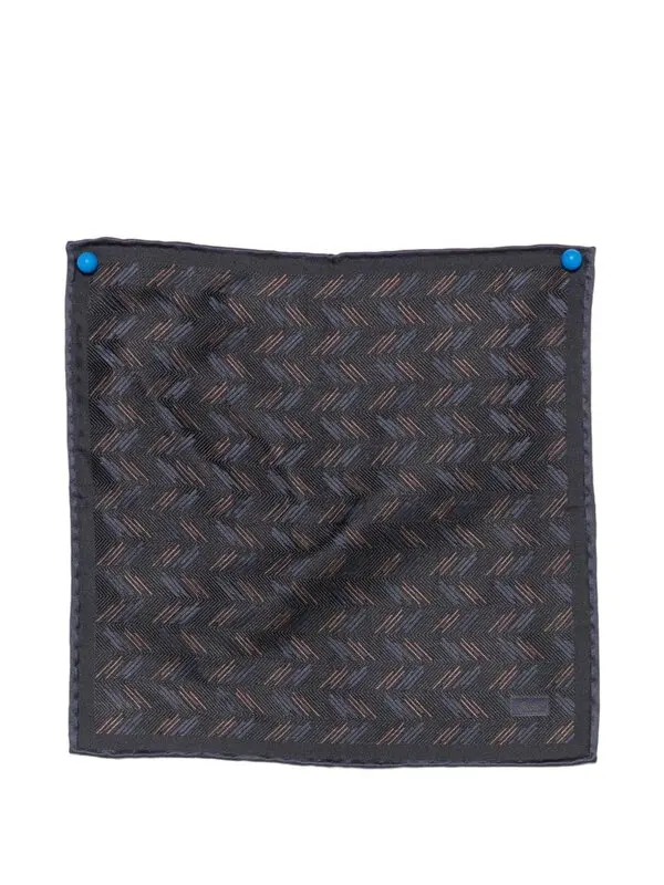 Brioni Printed Pocket Square - Multicolor