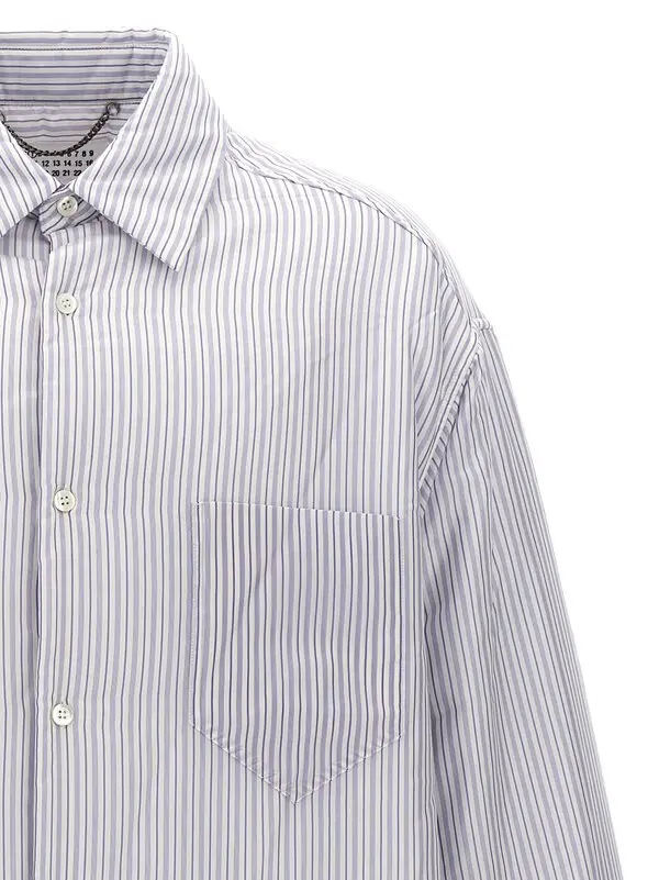 MAISON MARGIELA Striped Shirt Jacket
