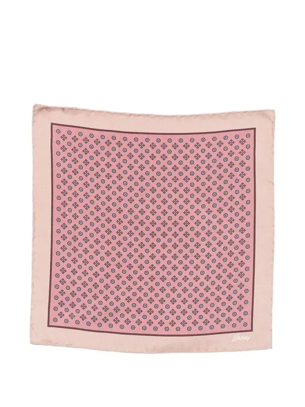 Brioni Silk Pocket Square - Multicolor