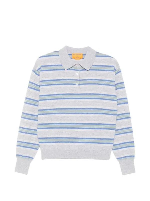 Guest In Residence Cashmere Striped Polo Shirt - Multicolor
