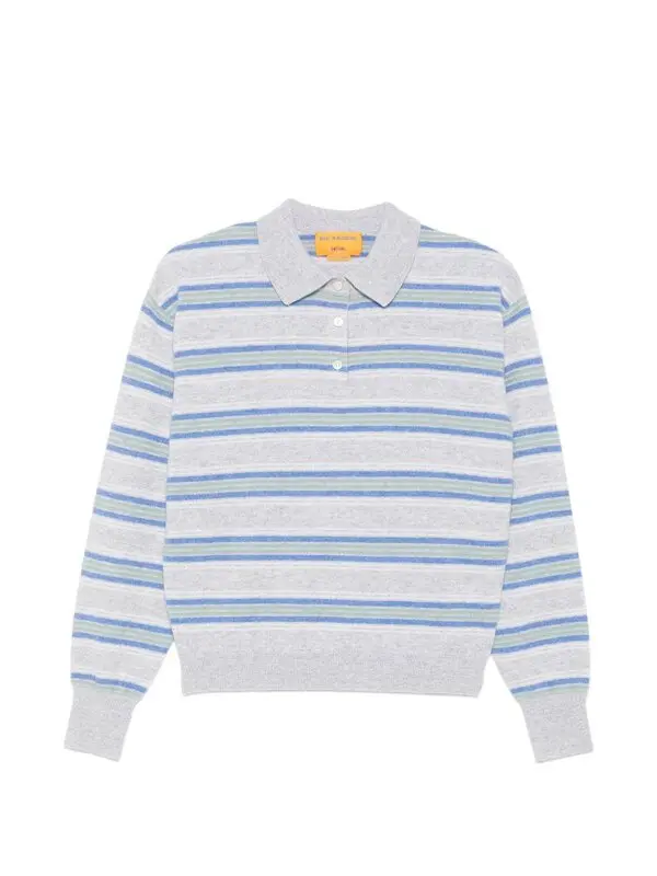 Guest In Residence Cashmere Striped Polo Shirt - Multicolor