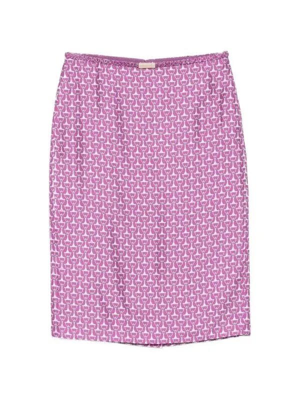 Gucci Horsebit Silk Skirt - Multicolor