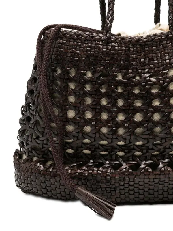 Dragon Diffusion Woven Leather Tote Bag - Multicolor