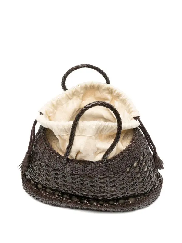 Dragon Diffusion Woven Leather Tote Bag - Multicolor