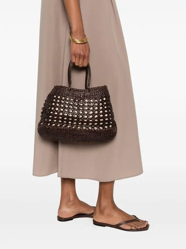 Dragon Diffusion Woven Leather Tote Bag - Multicolor