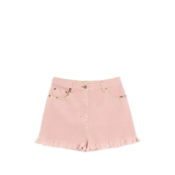 Valentino Garavani Denim Denim Shorts - Pink