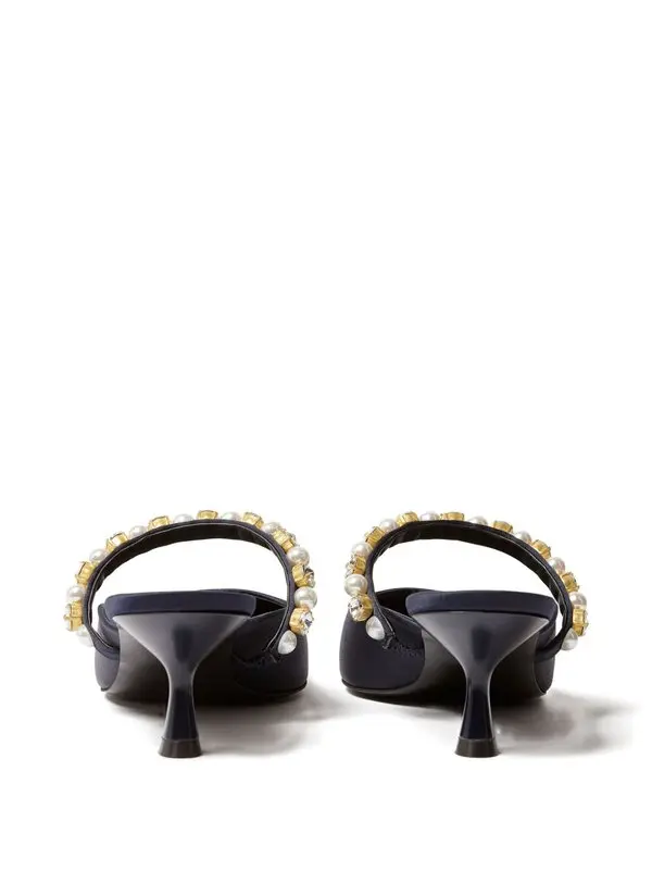 Stella McCartney Elsa Pearl And Crystal Mules