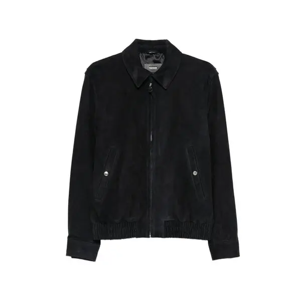 Mackage Leather Shirt Jacket - Blue