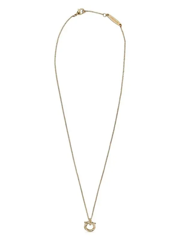 FERRAGAMO Collana Pendente Gancini Torchon