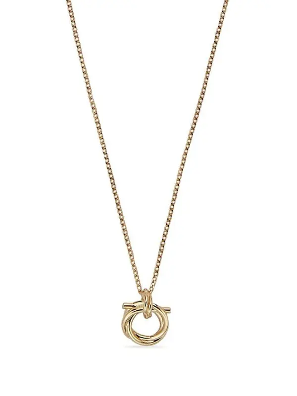FERRAGAMO Collana Pendente Gancini Torchon