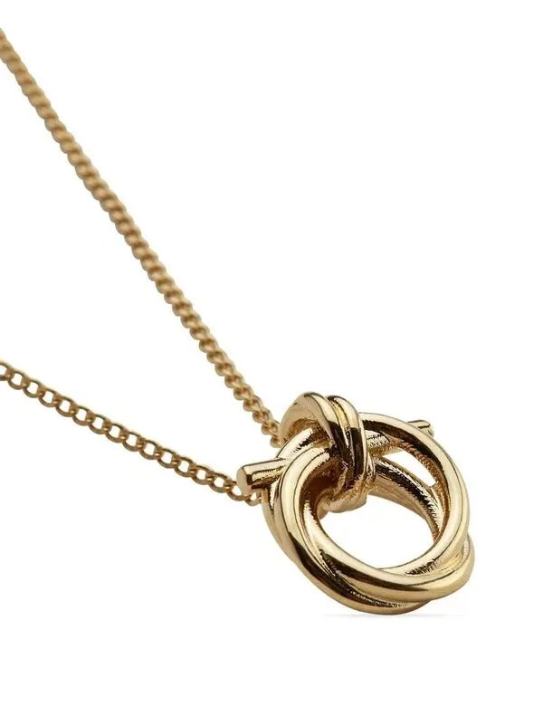 FERRAGAMO Collana Pendente Gancini Torchon